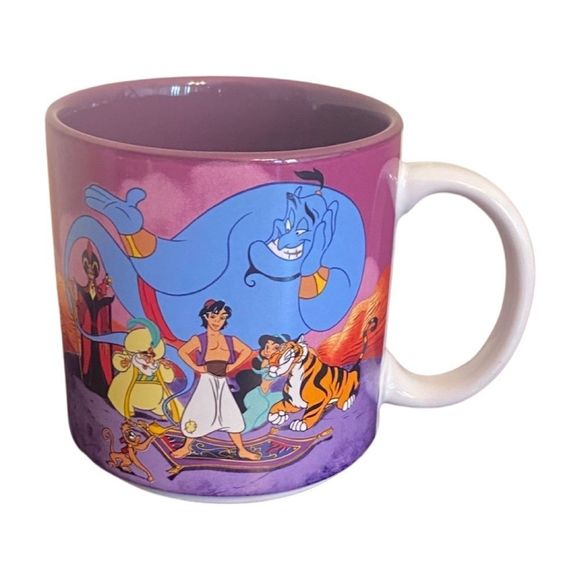 Disney | Kitchen | Vintage Waltdisney Aladdin 996 Ceramicmug Cup 12 Oz ...
